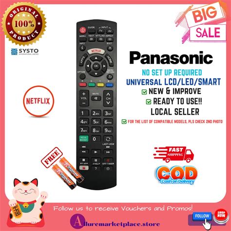 Panasonic Remote Control Lcd Led Smart Tv Universal Remote For Panasonic Tv Remote Ready To Use