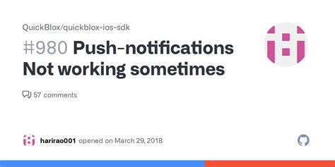 push notifications not working sometimes · issue 980 · quickblox