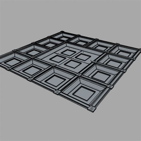 Coffered Ceiling Download The 3d Model 15070