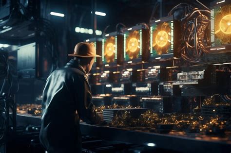 Premium Photo Cryptocurrency Mining Concept