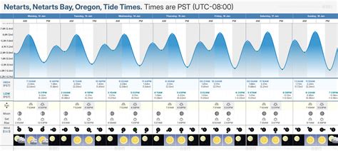 Tide Times And Tide Chart For Netarts Netarts Bay