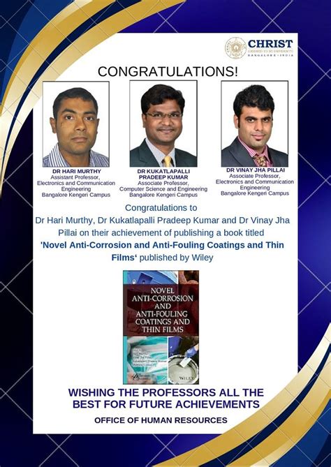 Booklaunch Research Innovation Christuniversity Christkengeri Ressearch Department Of