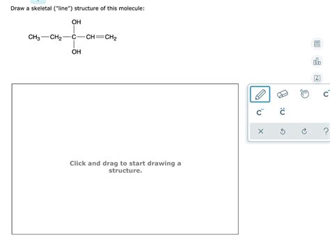 Solved Draw A Skeletal Line Structure Of This Molecule