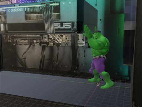 🦸 Hulk Gpu Holder・ Stl File For 3d Printing・cults