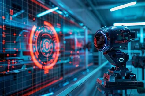 A Futuristic And Hightech Control Room Premium Ai Generated Image