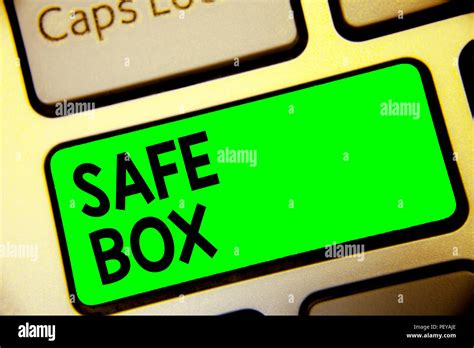 Word Writing Text Safe Box Business Concept For A Small Structure Where You Can Keep Important