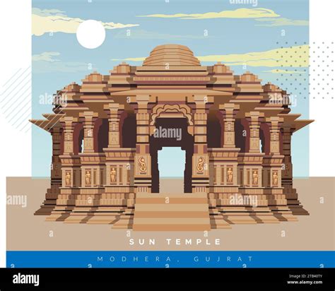 Modhera Sun Temple Stock Vector Images Alamy
