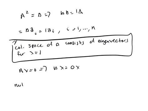 Suppose That 0 Is An Eigenvalue Of A Matrix A Give Another Name For The Eigenspace Of A