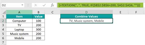 TEXTJOIN IF Excel Function Examples How To Combine