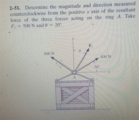 Solved 2 51 Determine The Magnitude And Direction Measured