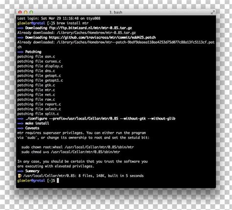 Macos Installation Homebrew Command Line Interface Virtual Network