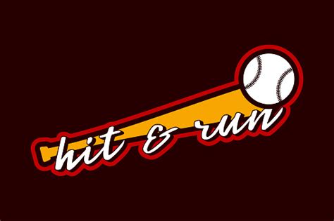 야구 벡터 스포츠 타이포그래피 스티커 일러스트를 복고풍 스타일 벡터 디자인 엠블럼 배지 및 스포티 템플릿 로고 디자인 T 셔츠에 대한 스톡 벡터 아트 및 기타 이미지