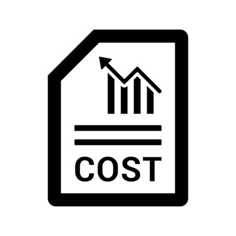 Premium Vector Cost Statement Icon