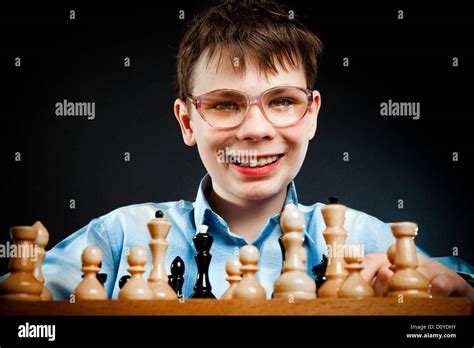 Nerd Play Chess Stock Photo Alamy