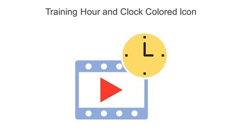 Training Hour And Clock Colored Icon In Powerpoint Pptx Png And Editable Eps Format PPT Sample