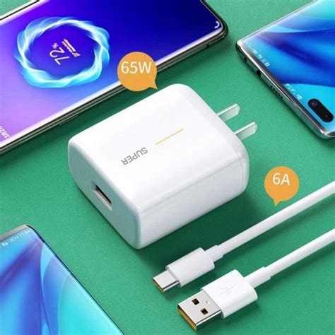 Bộ sạc Supper Vooc Oppo 65w hỗ trợ sạc nhanh bộ củ cáp sạc hỗ trợ cổng type C chuẩn chính hãng