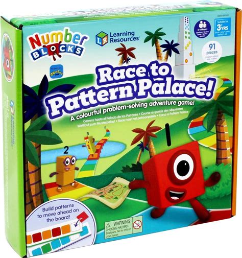 Numberblocks Race To Pattern Palace Board Games Cardboard