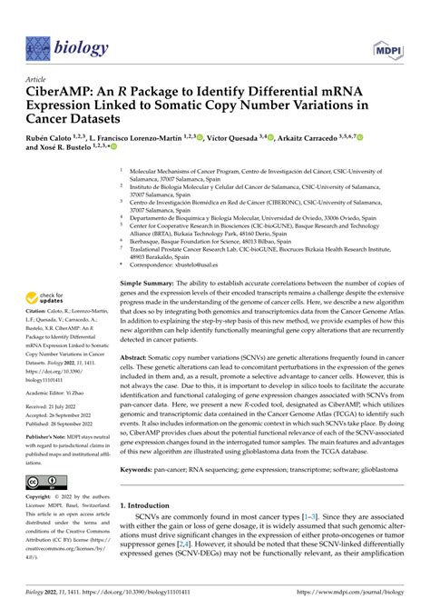 pdf ciberamp an r package to identify differential mrna expression