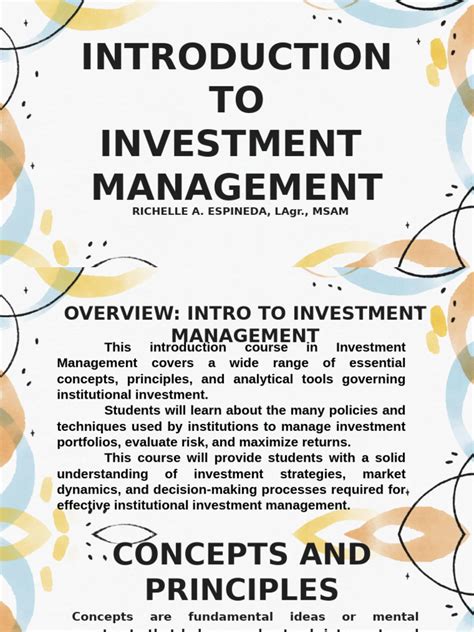 Chapter 1intro To Investment Mgt Pdf Investing Asset Allocation