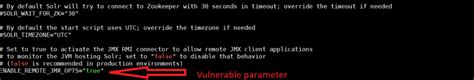 Apache Solr Remote Code Execution Vulnerability Due To Default