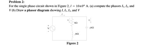 Solved Problem For The Single Phase Circuit Shown In Chegg