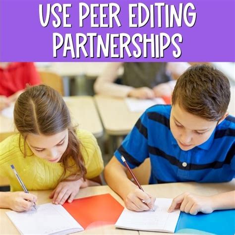 All About Peer Editing And Revising A Guide For Upper Elementary Ela