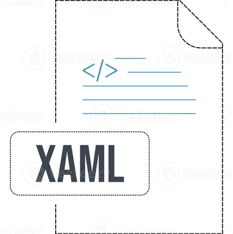 Modern Xaml Icon Black Dashed Outline 57912347 Png