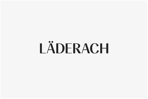 Läderach Custom Typeface Design Rellence Type Foundry