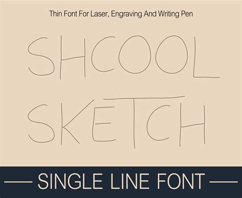 Single Line Font One Line Font Laser Font Engraving Font Single Stroke Font Stick Font Single