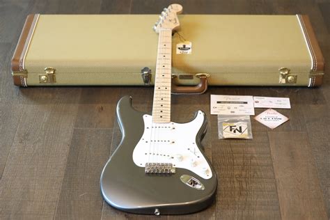 2013 Fender Eric Clapton Stratocaster Electric Guitar Pewter Ohsc