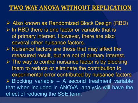 Ppt Two Way Anova Without Replication Powerpoint Presentation Free