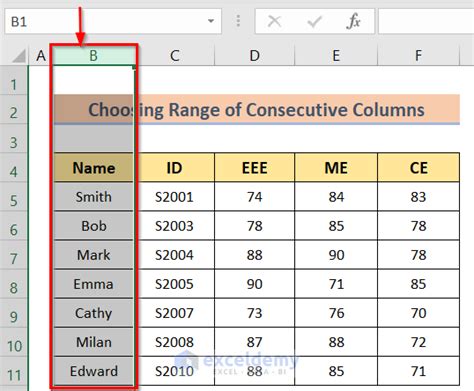How To Select And Skip Columns In Excel 4 Methods