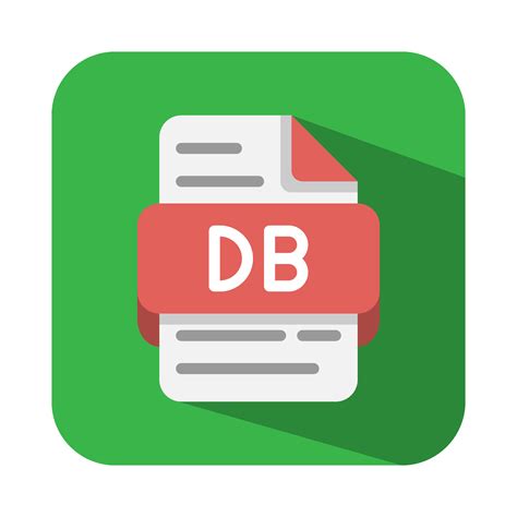 Db Document Flat Icons File Type Extension Document Format Symbol Icon Database Icon