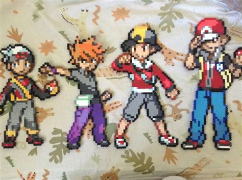 Pokemon Trainer Red Perler Bead Sprite Etsy Bead Sprite Perler The Best Porn Website