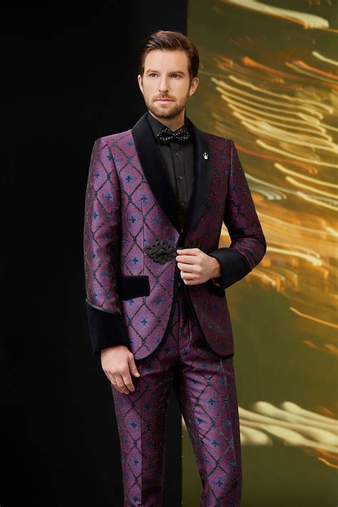 Rogers In 2024 Tuxedo For Men Purple Tuxedo Formal Wedding Attire