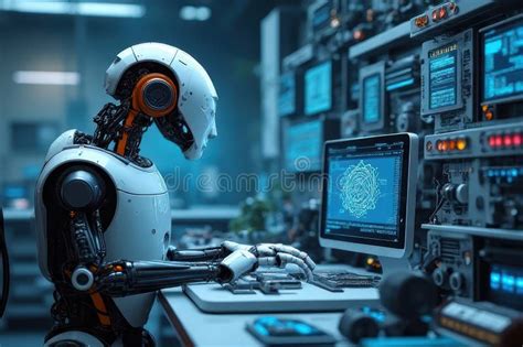 Advanced Ai Powered Robotics Stock Illustration Illustration Of Efficient Artificial 375308277