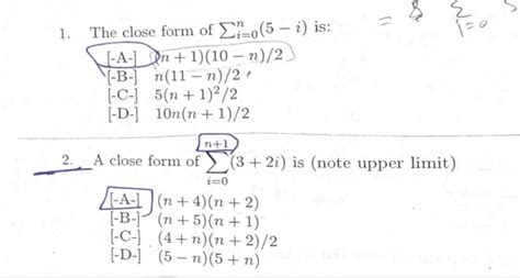discrete mathematics how to convert a summation into a closed form