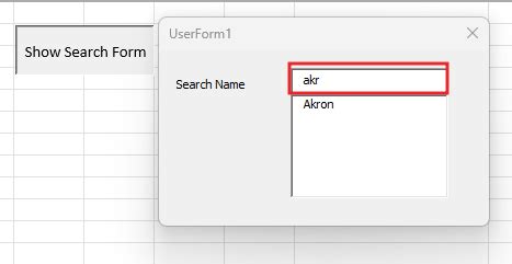 How To Make Searchable Dropdown In Userform
