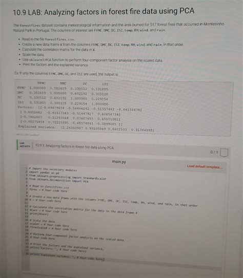 Solved The Forest Fires Dataset Contains Meteorological