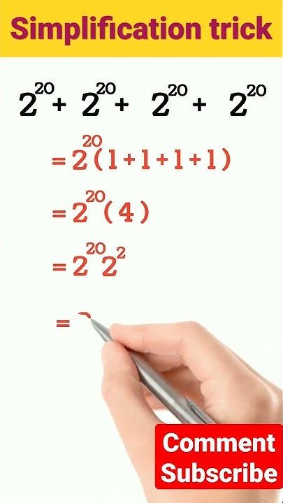 Simplification Trick Shorts Mathstrick Viral Mathsshorts Viralshorts Youtube