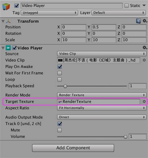 Unity3d 56之videoplayer的使用 Wing的小站