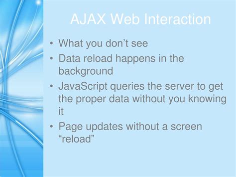 Ppt Ajax Introduction Powerpoint Presentation Free Download Id6102591