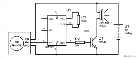 Burglar Alarm Project With Circuit Diagram