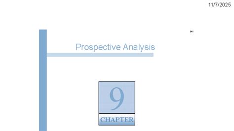 Chapter 9 Prospective Analysis And Financial Projections Studocu