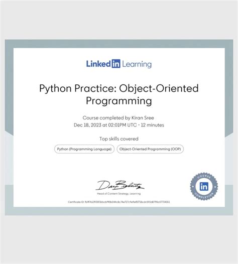 Kiran Sree On Linkedin Pythonprogramming Linkedin Skillsdevelopment