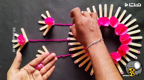 کاردستی با چوب بستنی ساده و زیبا ساخت وسایل برای تزیین خانه فیلو