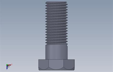 Solidworks外六角螺栓3d模型 Solidworks 2010 模型图纸免费下载 懒石网