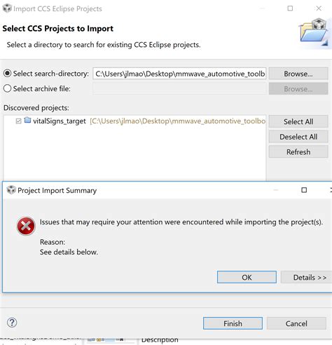 Ccs Awr Boost Trouble Downloading And Building The Vital Signs Demo Project Sensors Forum