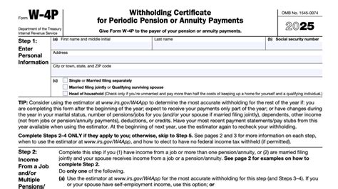 W 4p Form 2025 W4 Form 2026