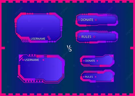 Twitch Game Interface Colorful Live Interface Twitch Game Live